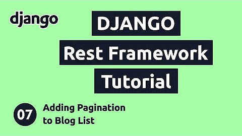 How to Build REST APIs with Django REST Framework. - YouTube