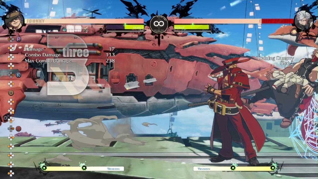 GGST Johnny half screen&high damage wild assault routes - YouTube