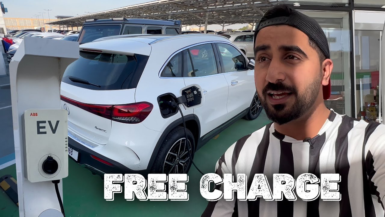 Free Charging Krde Bhai Sare Electric Cars ke 😮 | Hasham Rais Dubai ...