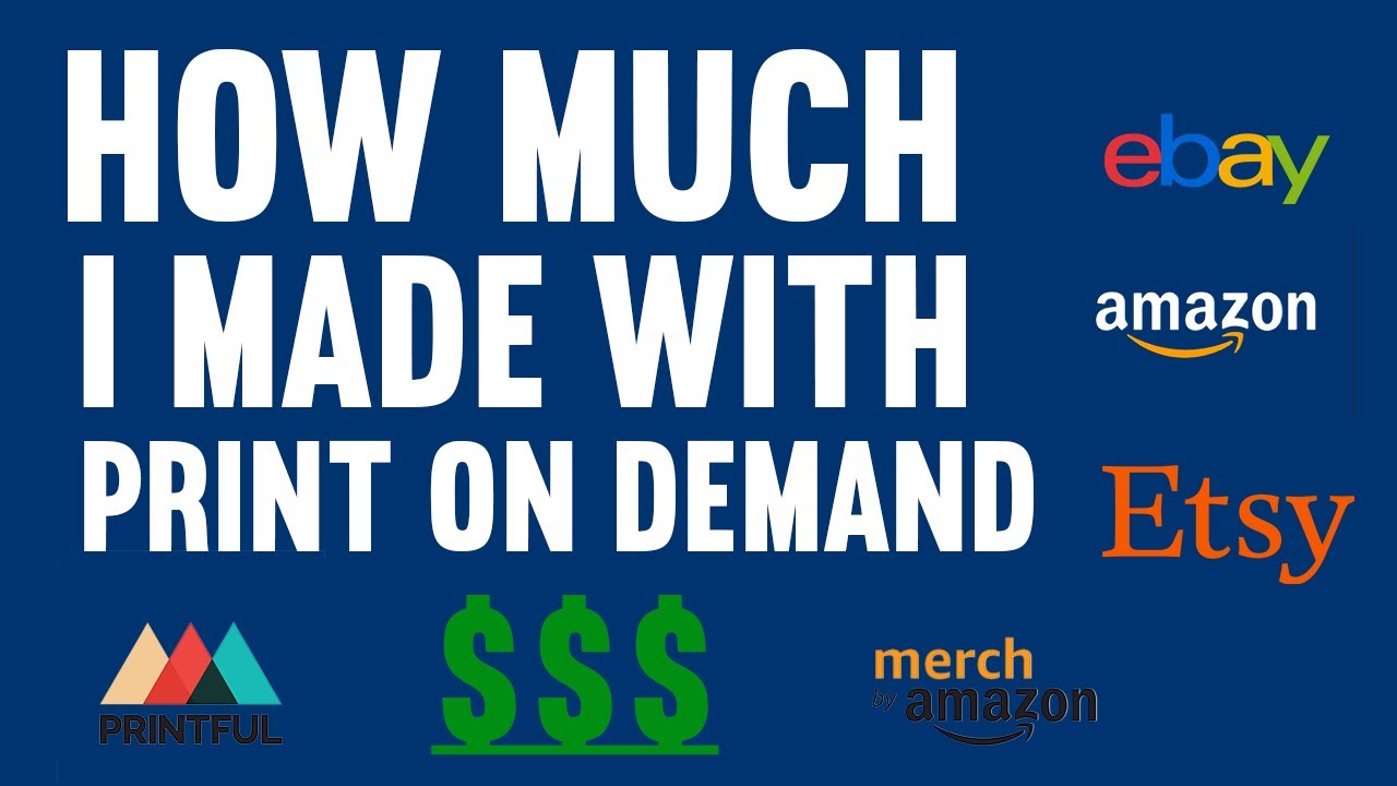 How much I made with my print on demand business using Printful - YouTube