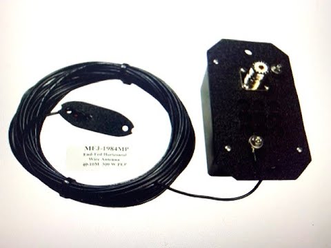 A QUICK REVIEW OF THE MFJ 1984MP END FED ANTENNA - YouTube