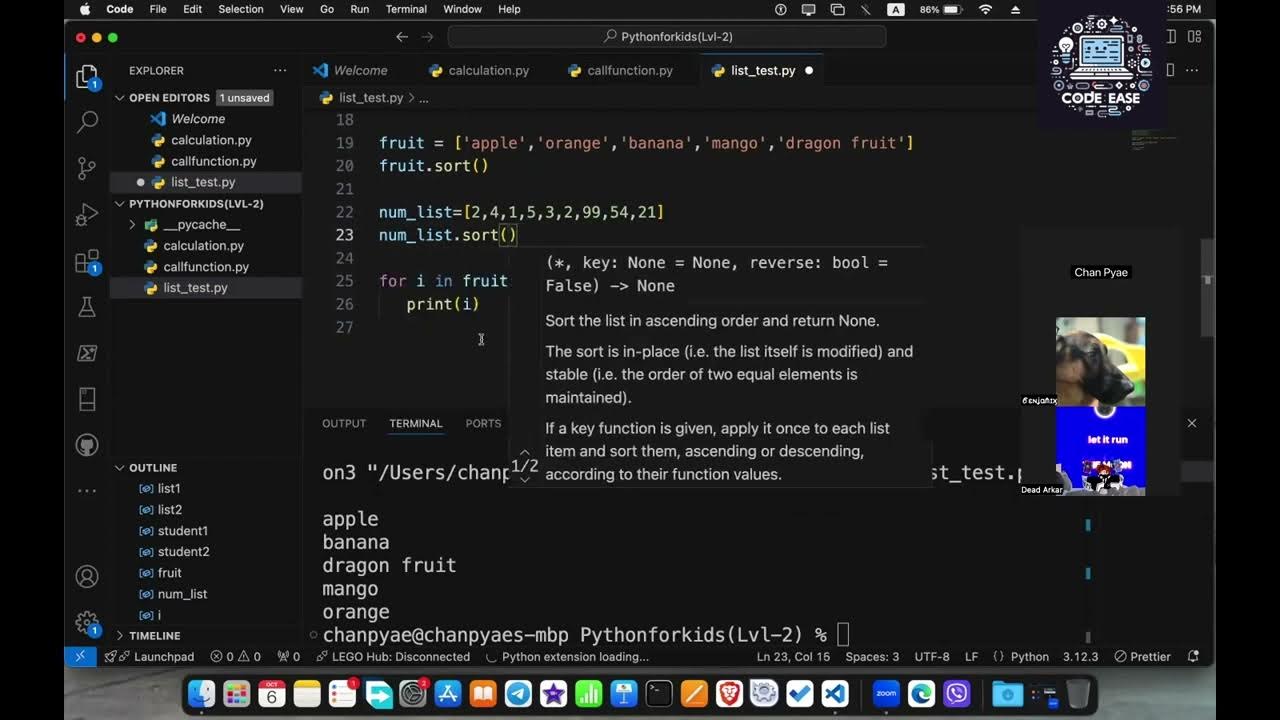 Python For Kids (level-2)ရဲ့ သင်ကြားပုံလေးကိုမျှဝေလိုက်ပါတယ်။#coding #python #class #kids #code ...