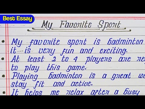 Essay on My Favourite Game Badminton | 10 Lines on My Favourite Game ...