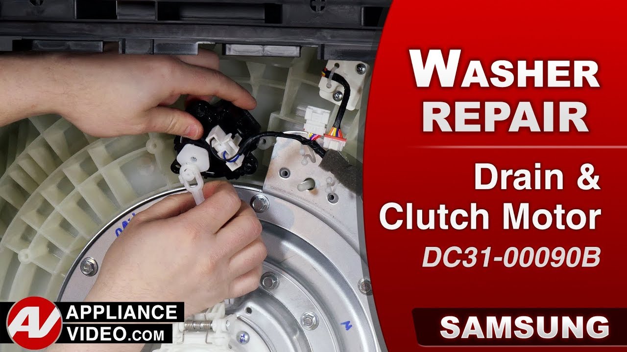 Samsung Washer - Pc Error Code - Clutch Motor Repair - YouTube
