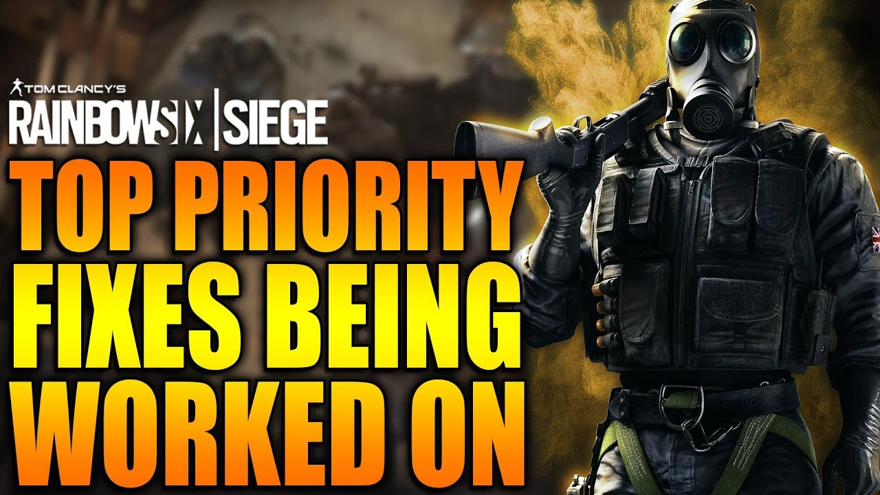 Rainbow Six Siege - In Depth: TOP PRIORITY FIXES BEING WORKED ON - YouTube
