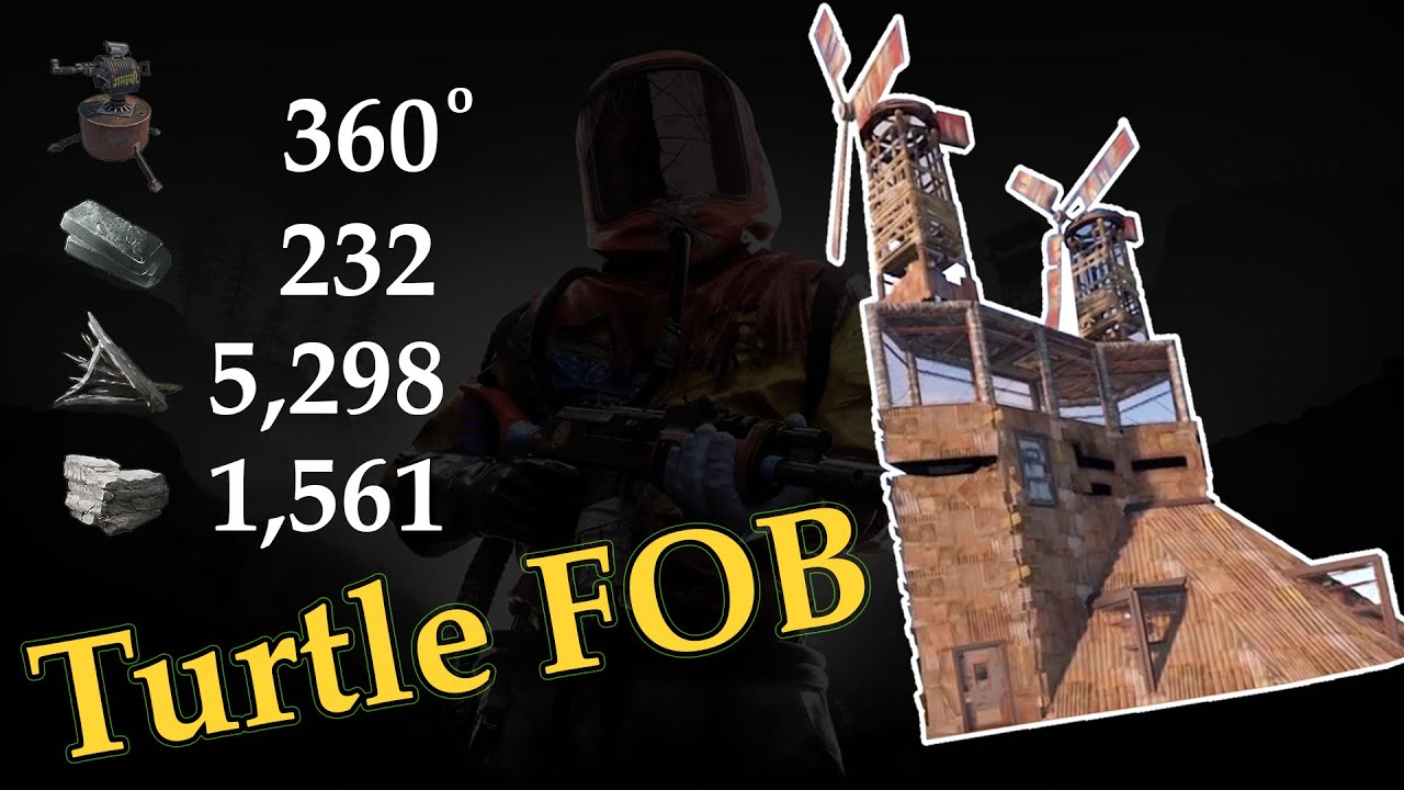 The Turtle FOB Rust Base Design, SOLO/DUO/TRIO Rust Base - YouTube