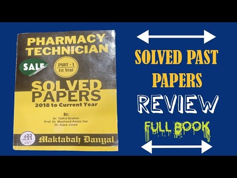 SOLVED PAST PAPERS BOOK || PHARMACY TECHNICIAN CATEGORY B || BO ALI SEENA || MEDICAL BOOKS - YouTube