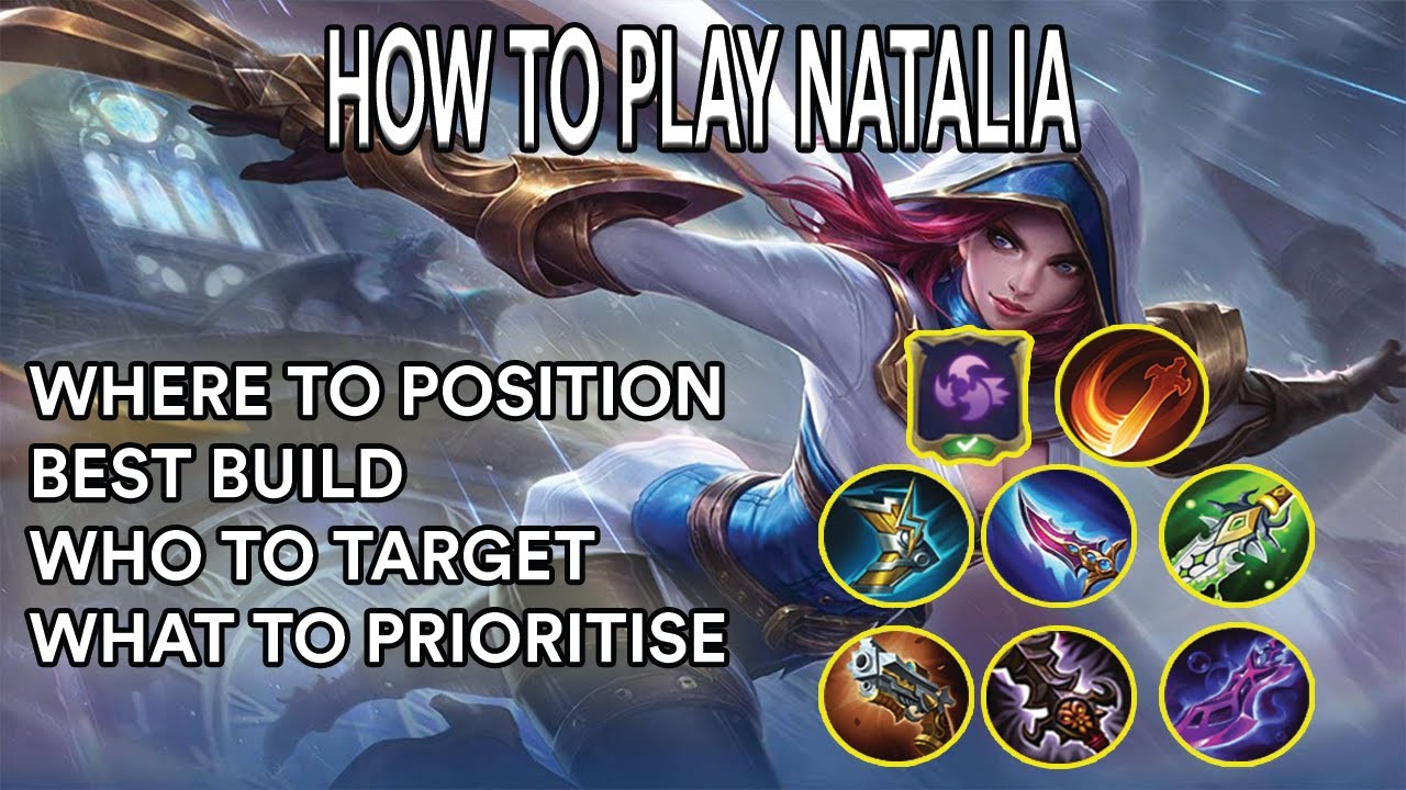 HOW TO PLAY NATALIA|COMPLETE NATALIA GUIDE|BEST BUILD|EMBLEM TALENT ...