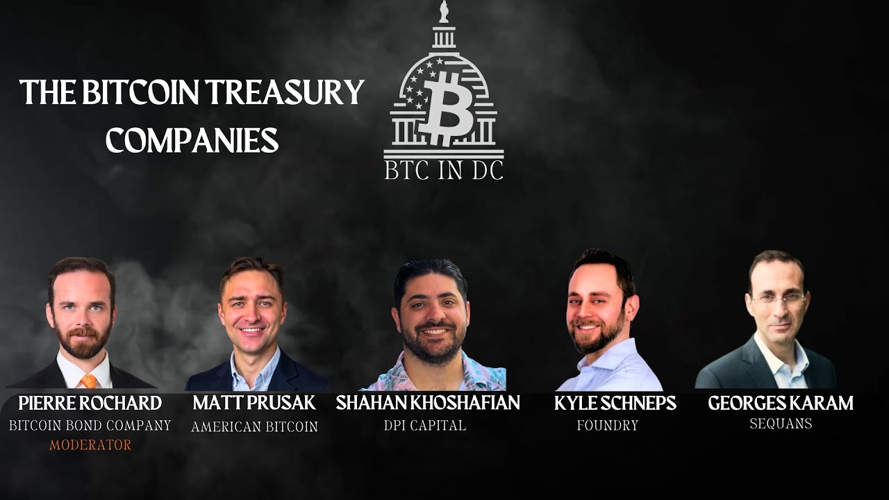 Bitcoin Treasury Companies Panel moderated by Pierre Rochard - BTC in ...