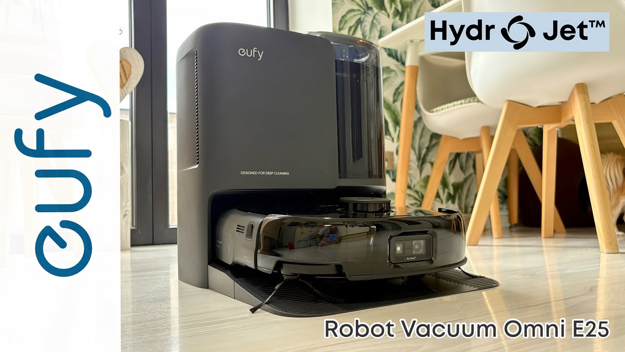 eufy Robot Vacuum Omni E25 - Groundbreaking HydroJet™ with 20.000 Pa - YouTube