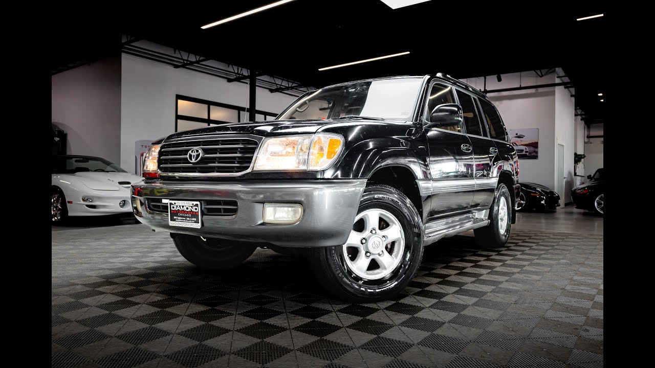 2000 Toyota Land Cruiser! Finished in Black with Oak Leather Interior ...
