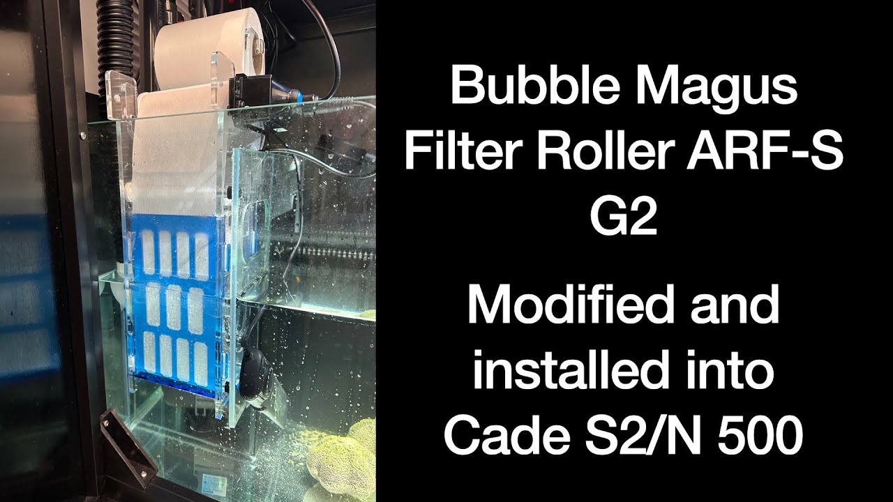 Bubble Magus Filter Roller ARF S G2 installed into CADE S2 N 500 reef ...