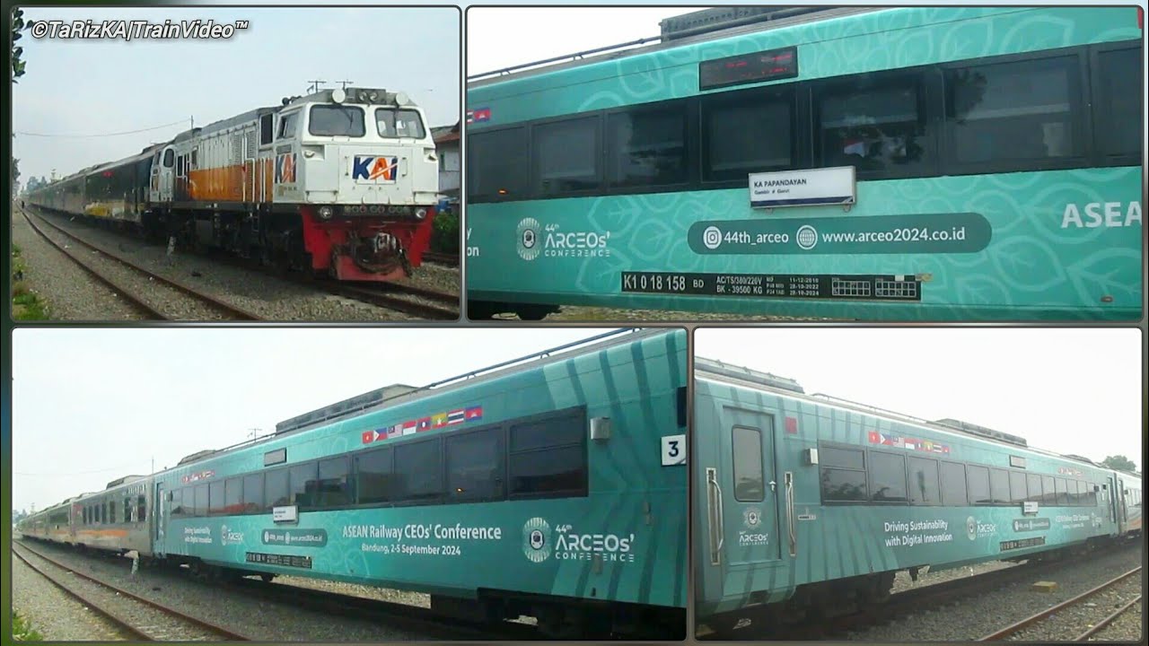 KERETA API PAPANDAYAN + KERETA EKSEKUTIF LIVERY ARCEO ASEAN RAILWAY ...