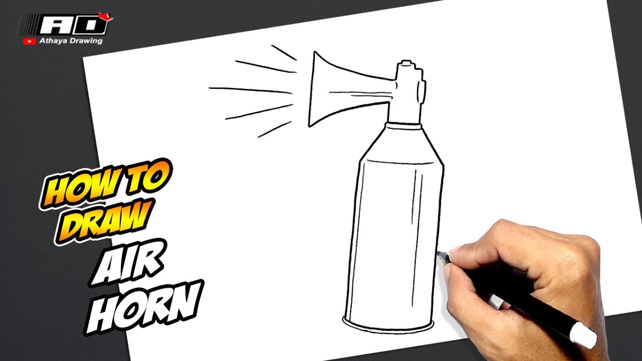 How to draw Air Horn - YouTube