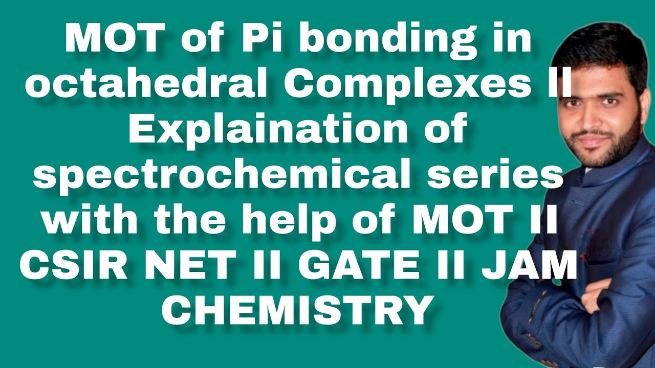 Molecular Orbital Theory of Pi bonding in Octahedral Complex ll CSIR ...