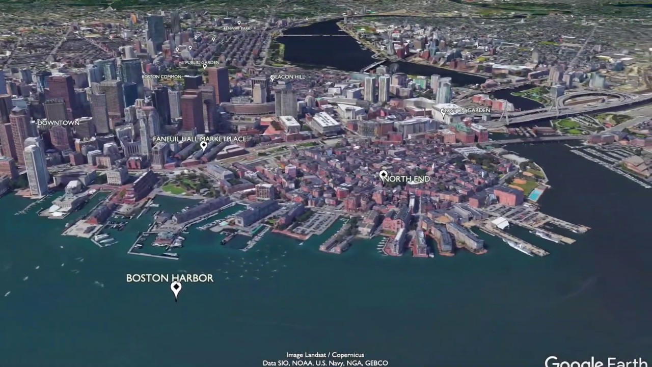 BOSTON AERIAL VIEW -TOUR - YouTube