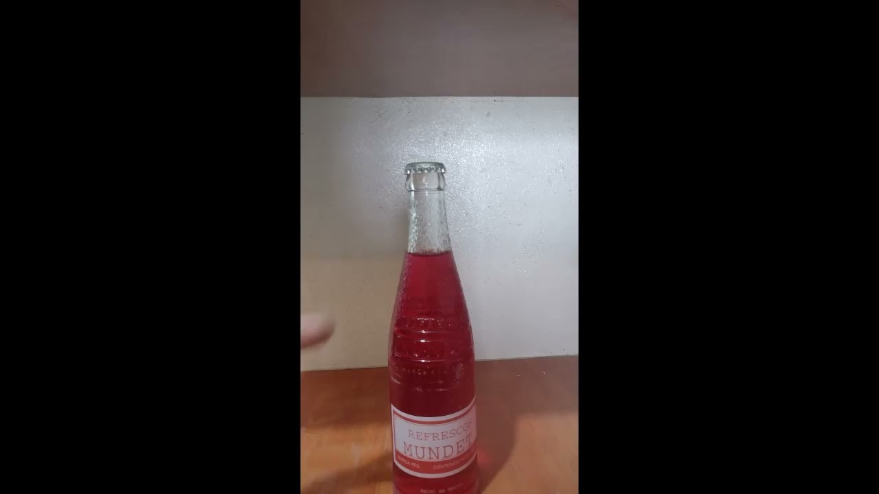 Botella de Refresco Mundet Rojo Sabor Durazno de Vidrio de los Años ...