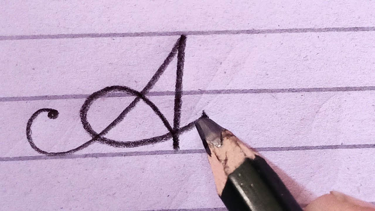 How to write Joining writing Capital letters from A to Z using sketch ...