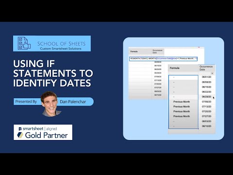 Smartsheet Formula Tutorial | Use an IF statement to find dates from ...