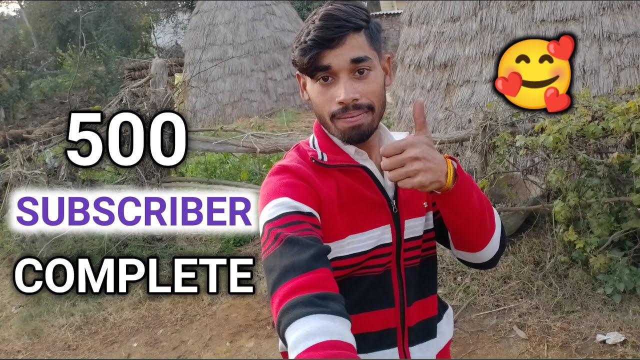 500 SUBSCRIBER complete l Thank you everyone ️😊 - YouTube