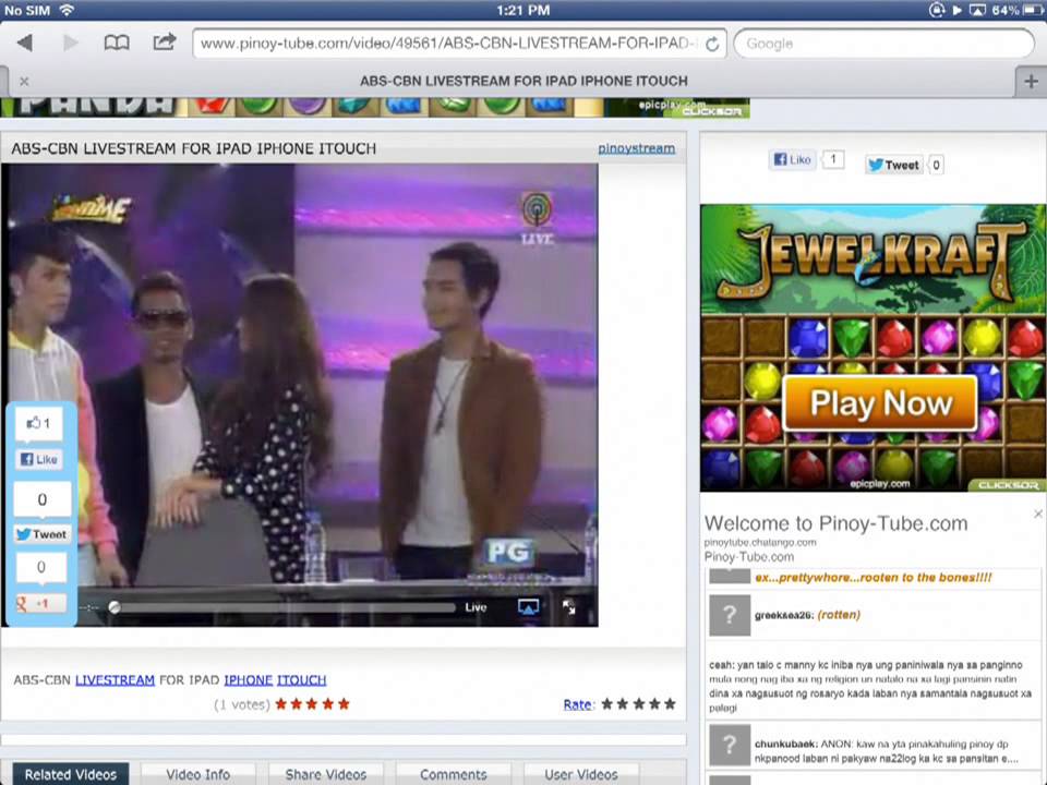 Watch Abs-Cbn Live For free using Iphone, Ipad and itouch - YouTube