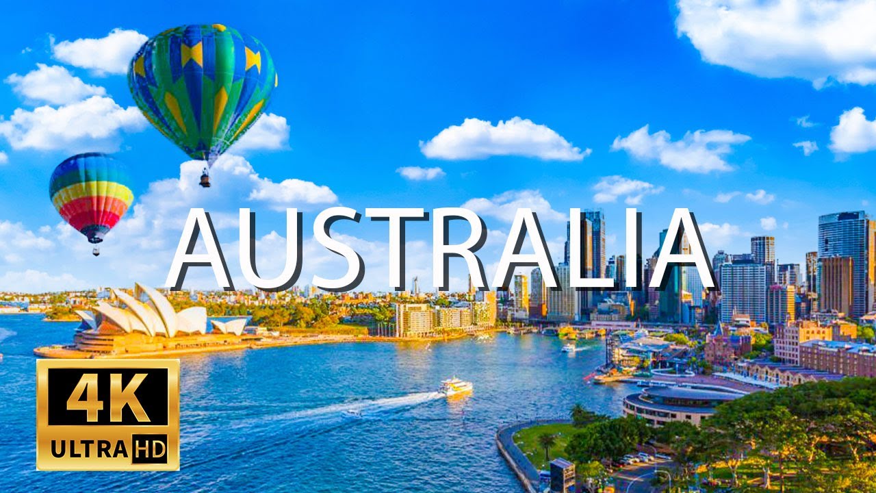 FLYING OVER AUSTRALIA 4K UHD - Soothing Music With Stunning Beautiful ...