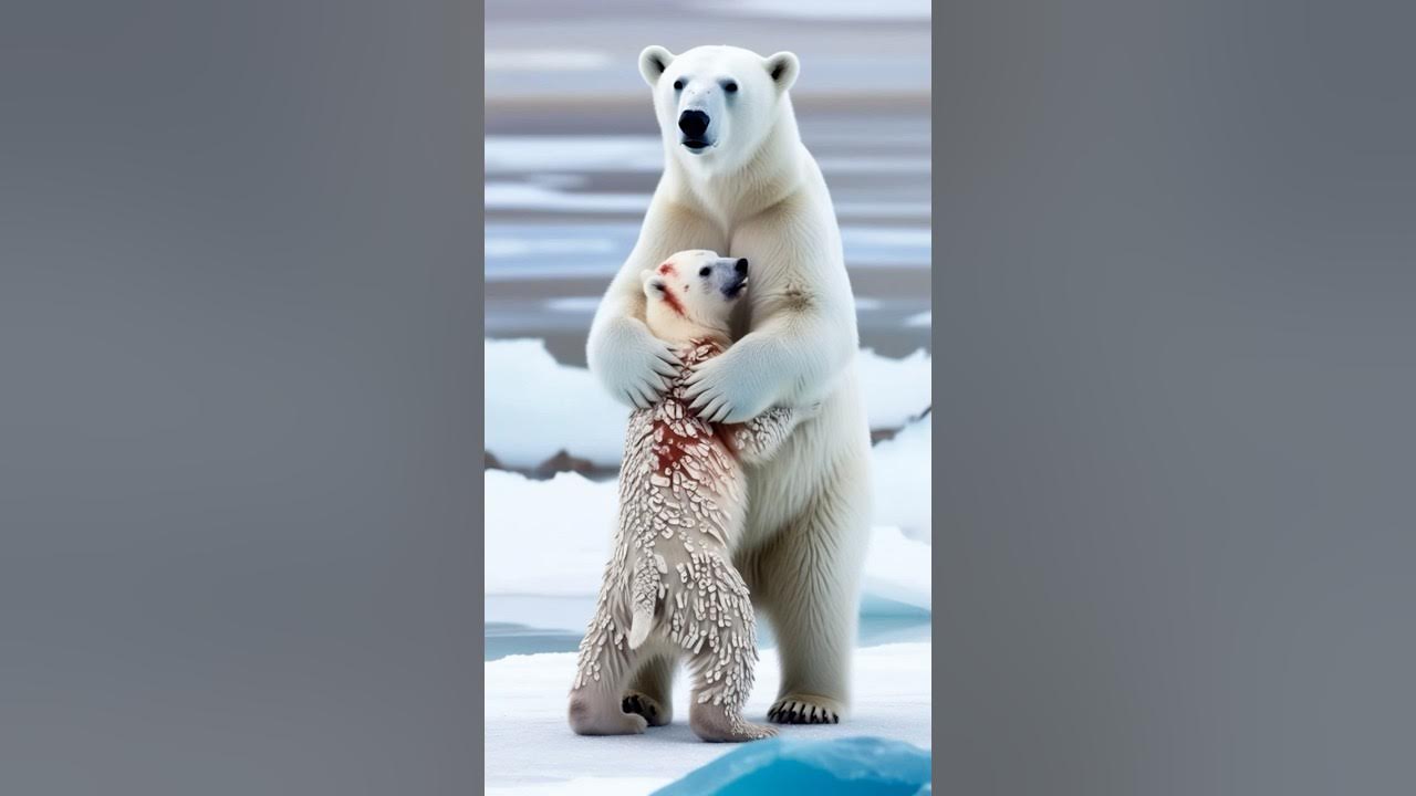 A Mother Polar Bear Pleads with the Fisherman to Free Her Cub from the Barnacles - YouTube