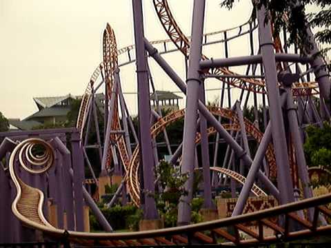 10 inversion coaster at Chimelong Paradise in Guangzhou China - YouTube