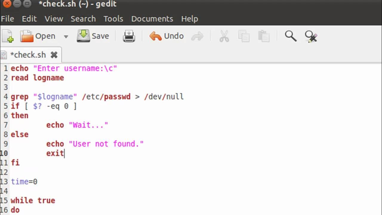 Shell Scripting Tutorials-57: Know when users log in Part Two - YouTube
