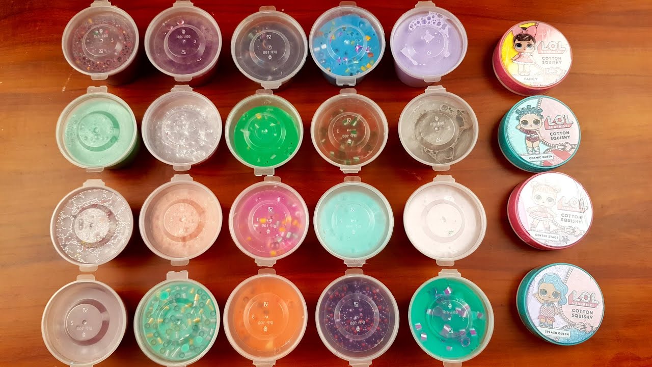 Slime Smoothie - Mixing Old Slimes and More Stuff - Crunchy Slime - YouTube