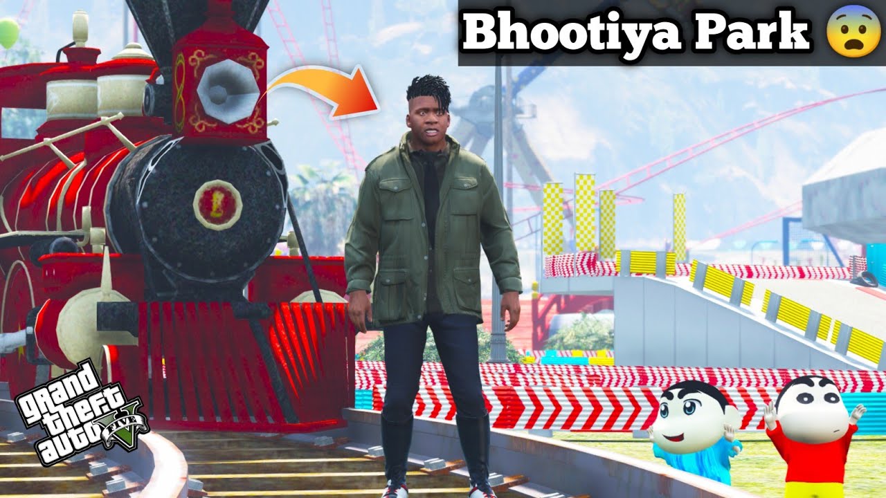 GTA 5: Horror Bhootiya Park Mein Gaye Shinchan Franklin 😨Chop Ko Halat ...