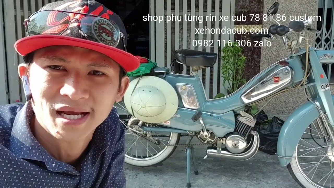 Xe hiếm.Mobilet 1958. Xe đẹp, máy êm, shop phụ tùng rin xe cub, chaly ...
