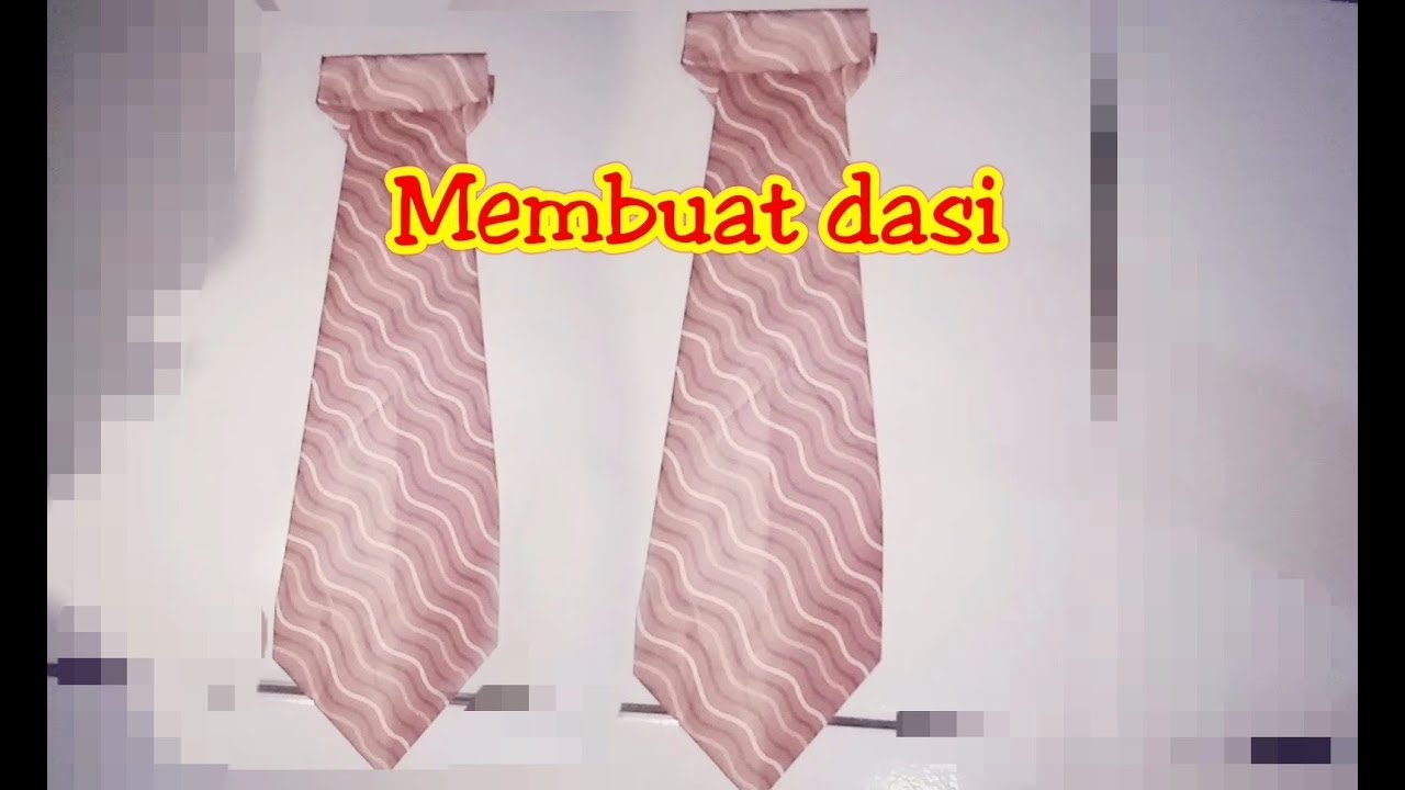 Cara Membuat Origami Dasi - YouTube