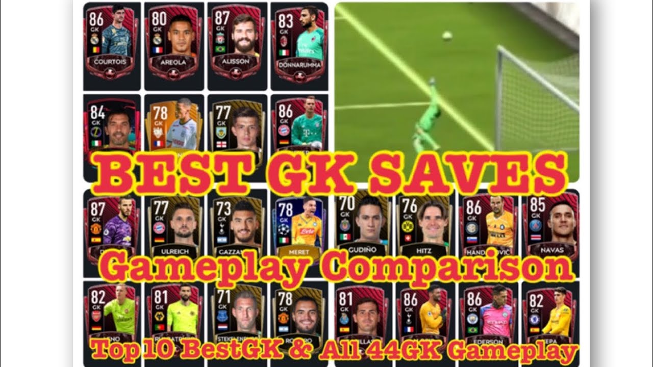 BEST GK SAVES GAMEPLAY COMPARISON IN FIFAMOBILE20, TOP 10 BEST GK & ALL ...
