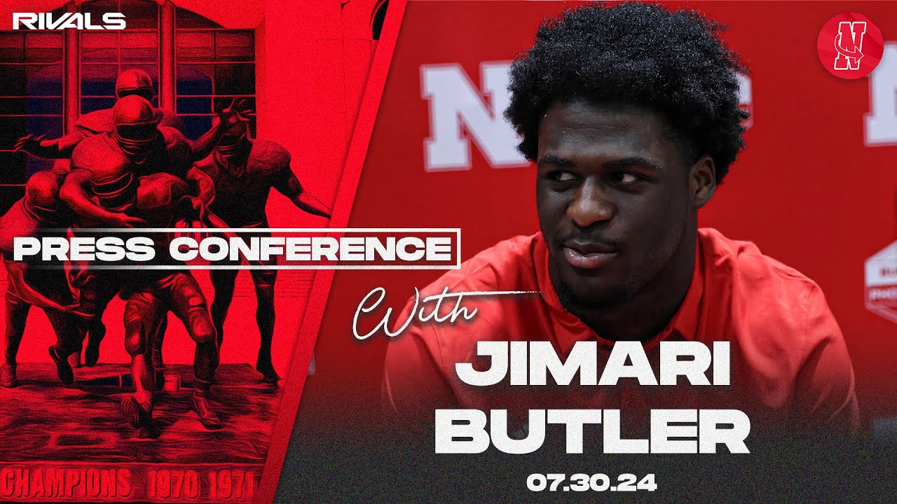 Nebraska football defensive end Jimari Butler interview before fall ...