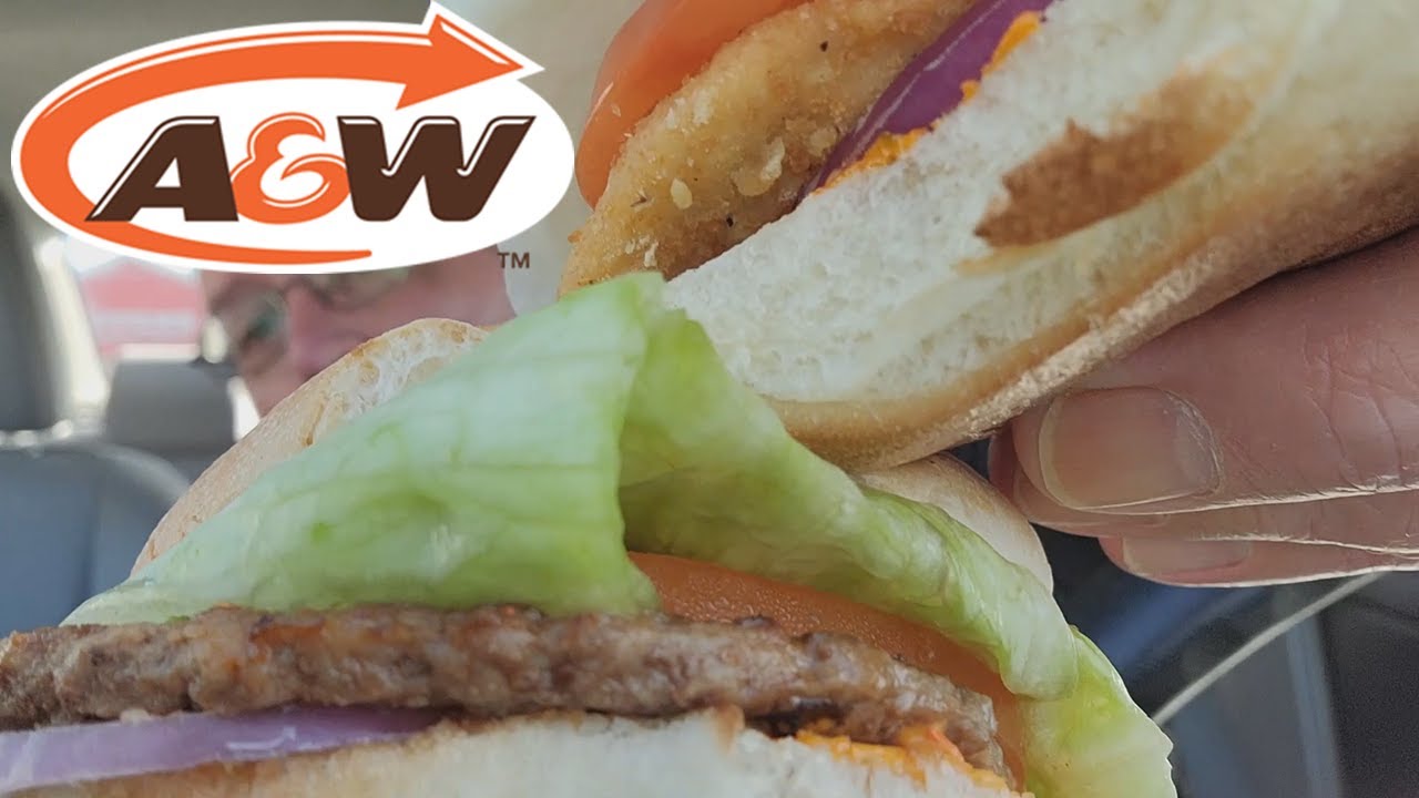 Review - A&W Piri-Piri Chicken and Beef Buddy Burgers - YouTube