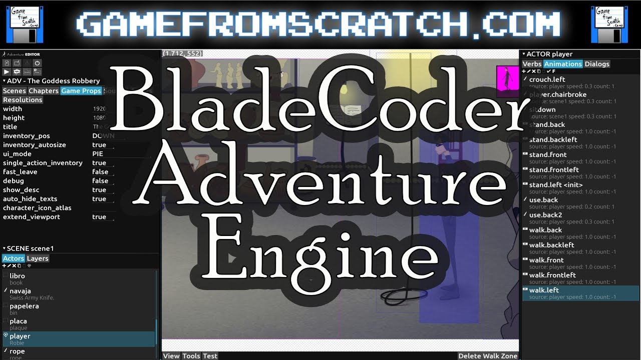 BladeCoder Adventure Engine 2.0 - YouTube