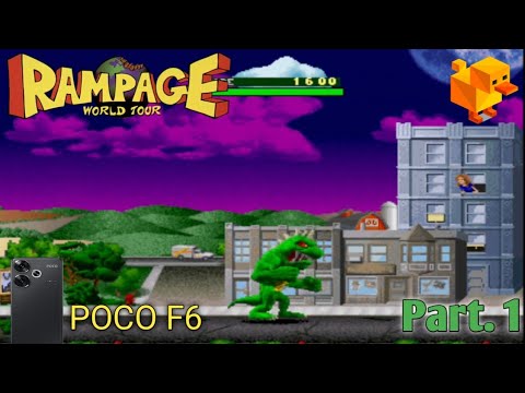 First Time playing Rampage World Tour! (PS1-Duckstation). Part 1. POCO ...
