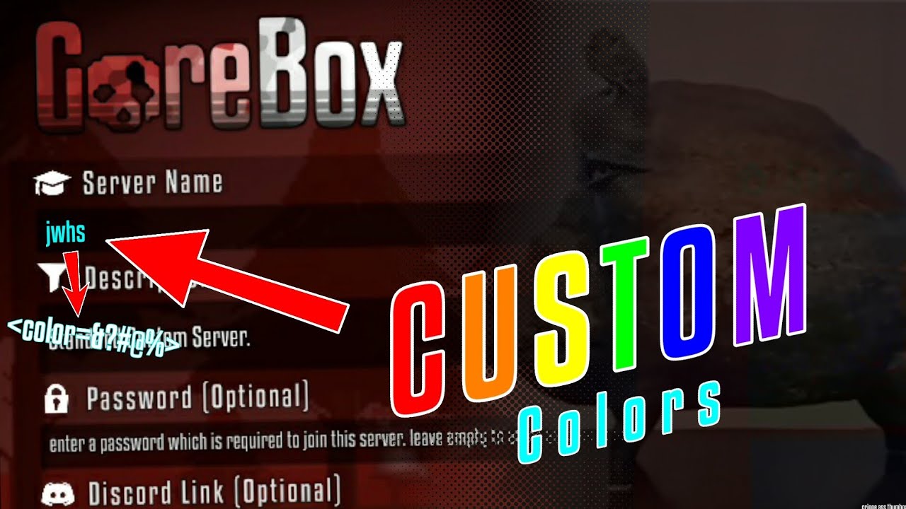 GoreBox | How To Get Custom Server Colors - YouTube