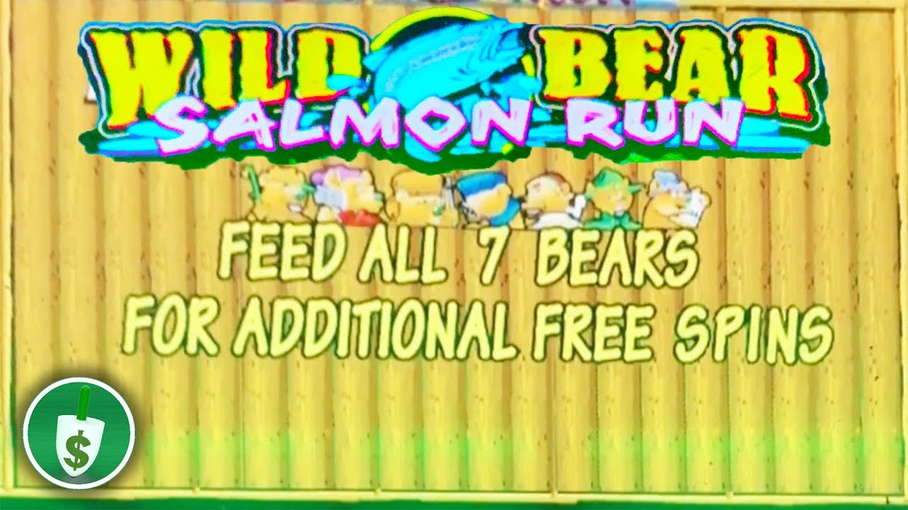 Wild Bear Salmon Run slot machine, bonus - YouTube