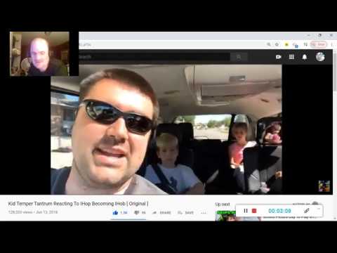 Kid Temper Tantrum Reacting To IHop Becoming IHob (Reaction #22)