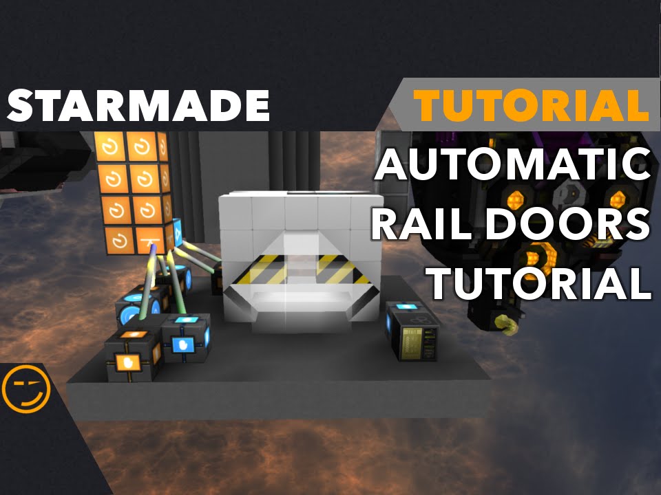Starmade: How to build an Automatic Rail Door Tutorial - YouTube