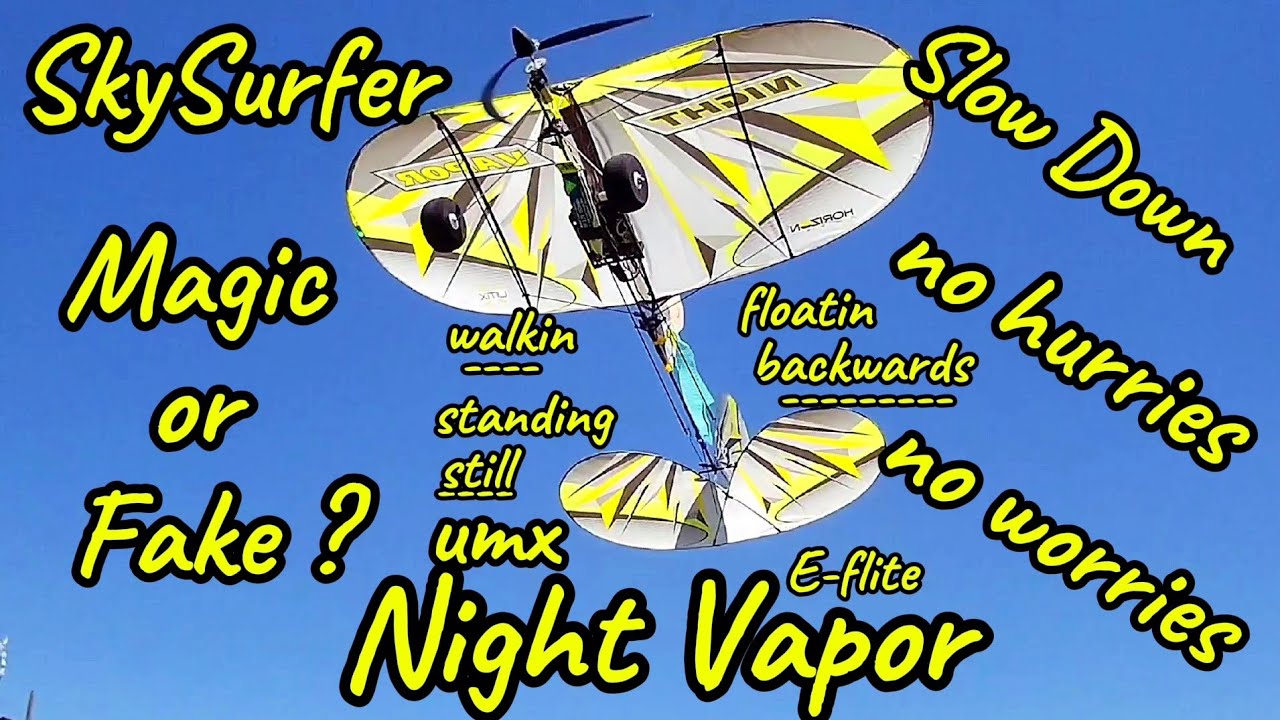 E-flite Night Vapor playing tricks with your mind - YouTube