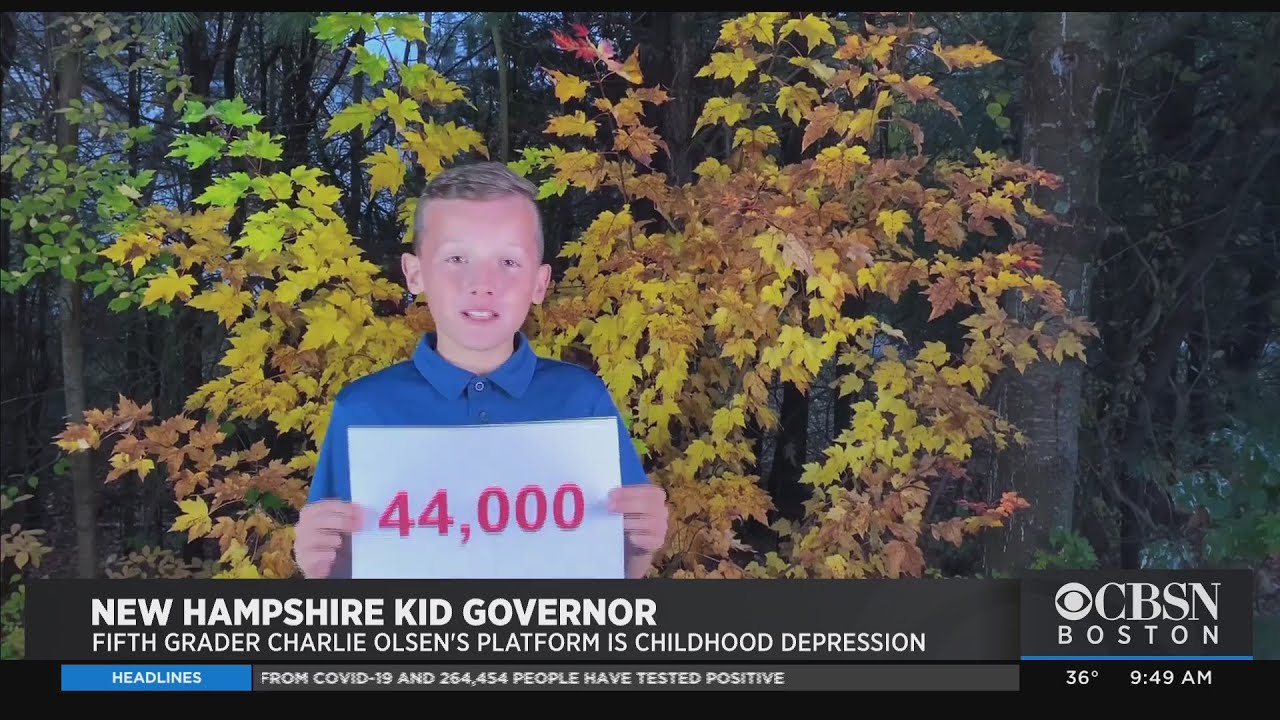 NH Kid Governor Charlie Olsen Uses Platform To Help Kids With ...