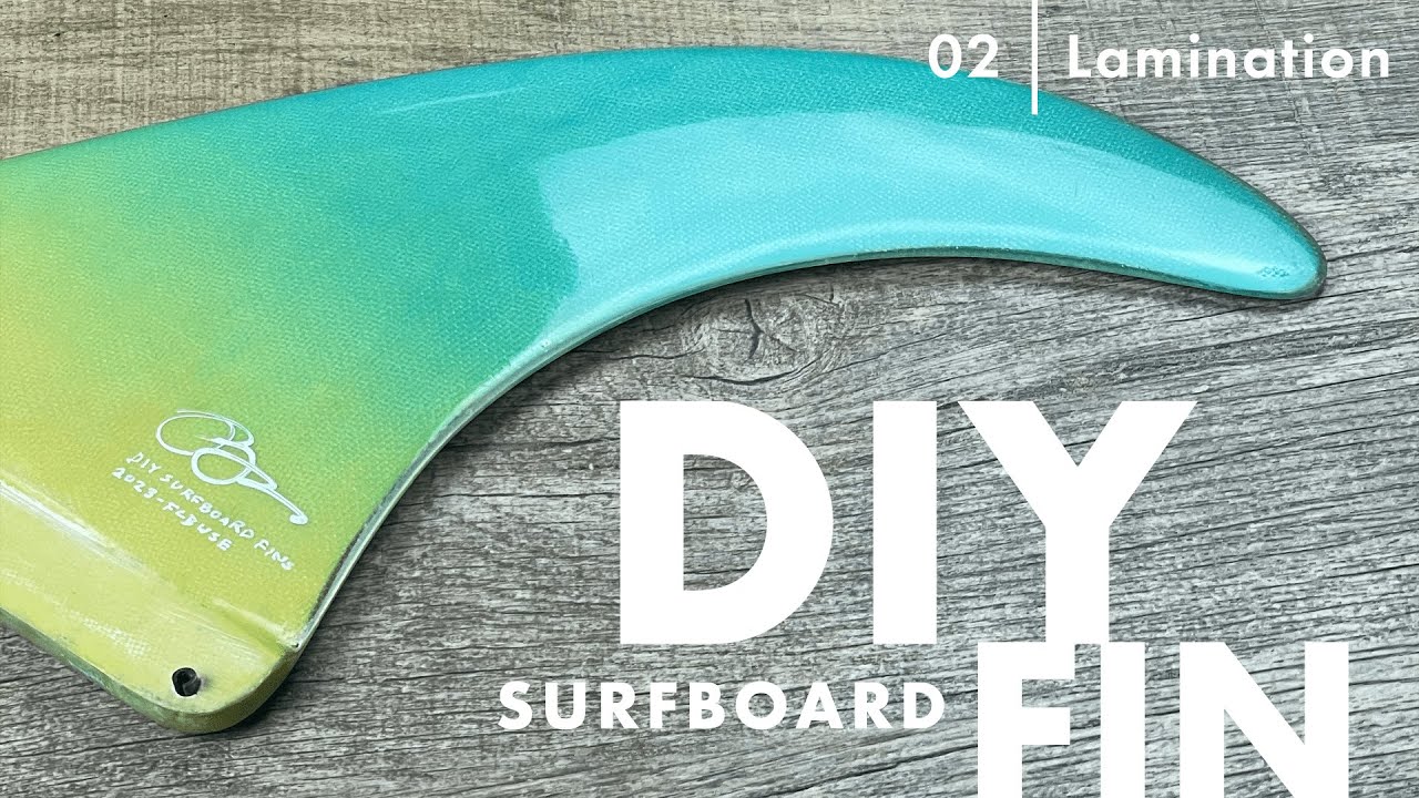 DIY Surfboard Fin All Rounder Foam Type: Laminating - YouTube