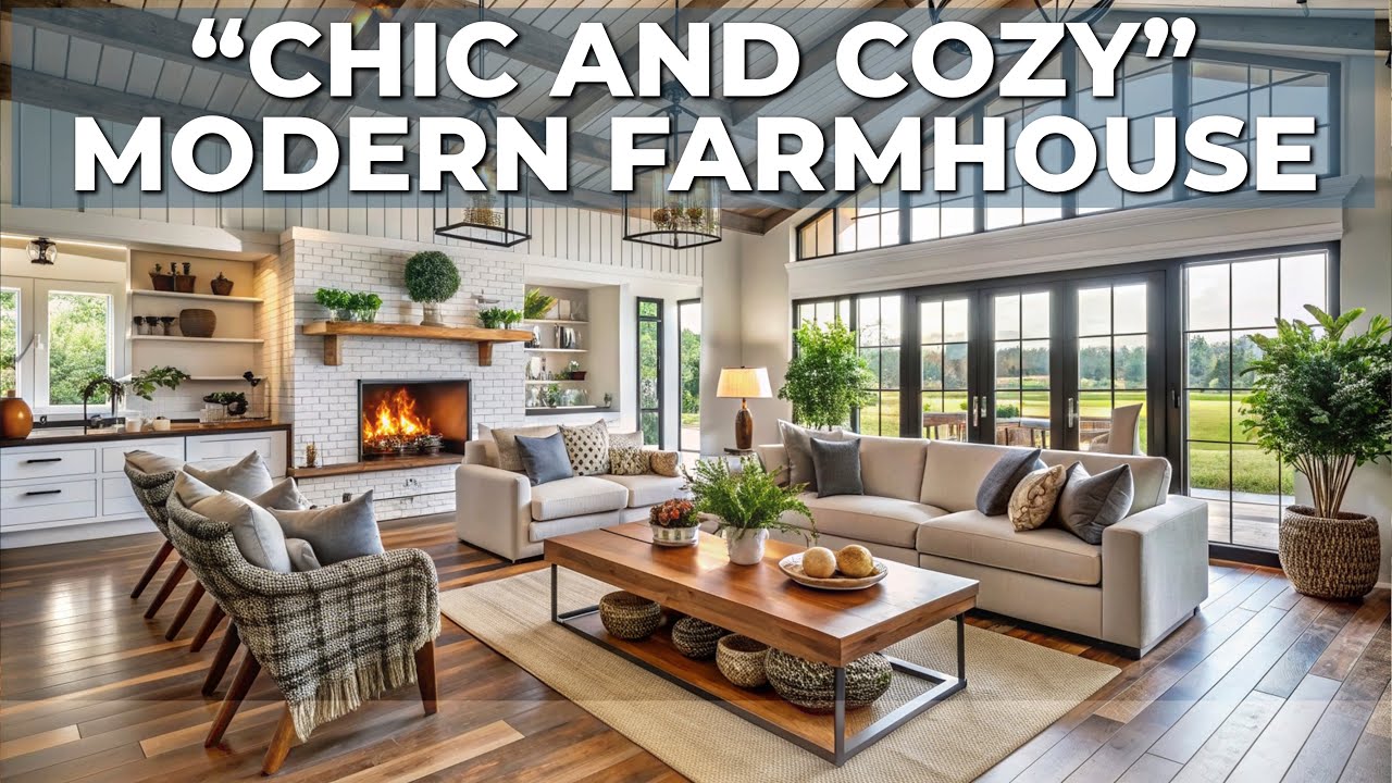 Chic and Cozy: Modern Farmhouse Transformation You Must See! - YouTube