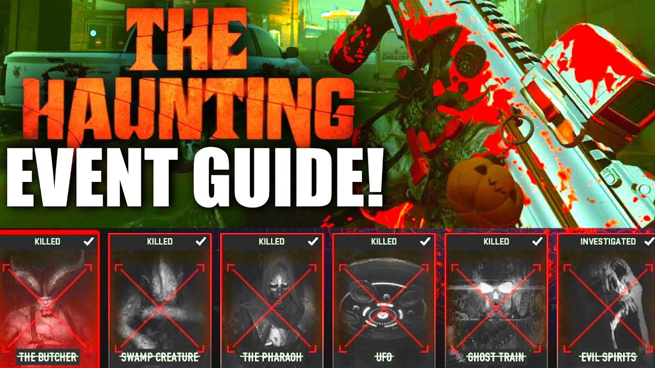 EASY "THE HAUNTING" EVENT GUIDE! All 6 Monster Guides & New "Bloody ...