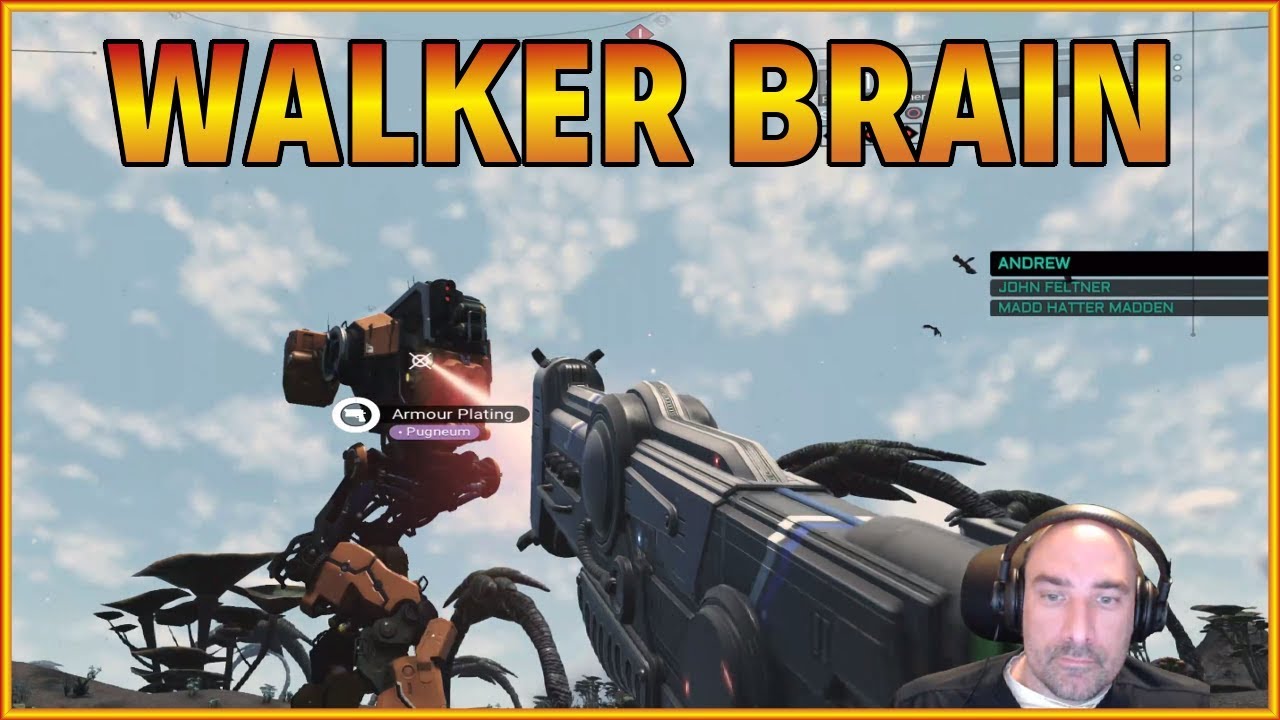 Walker Brain's Sentinel Combat No Man's Sky Next - YouTube