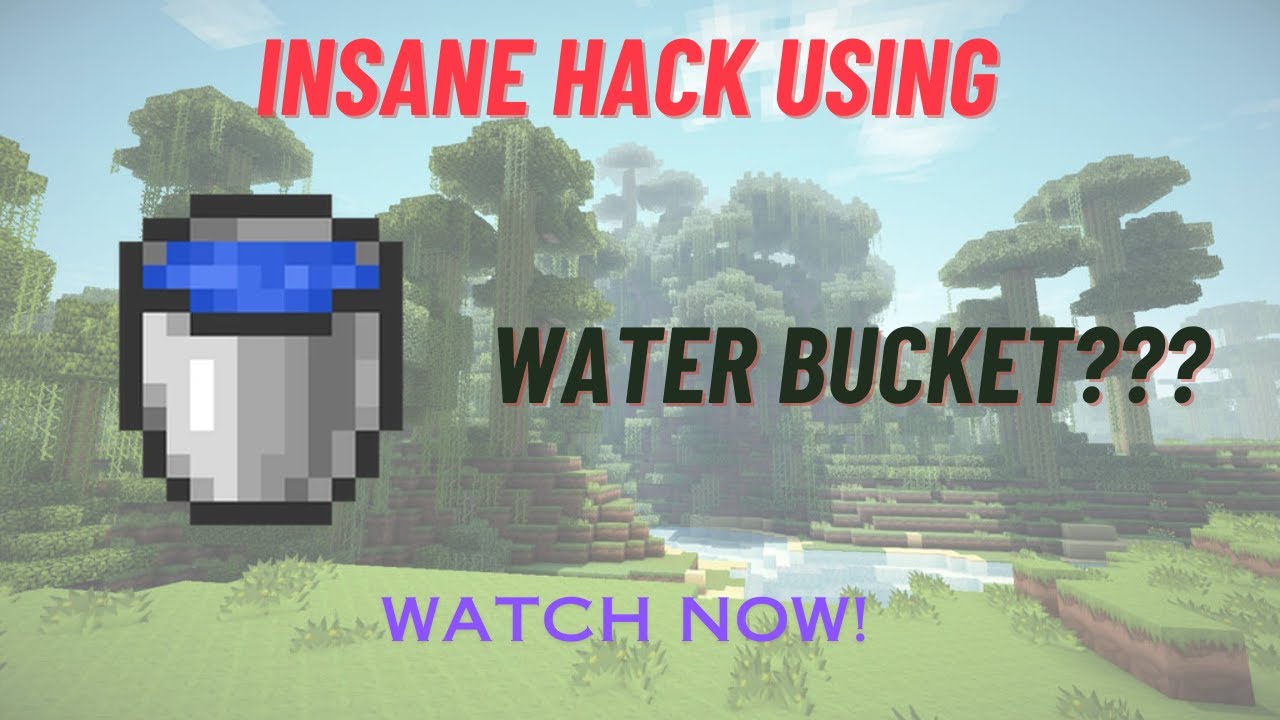 INSANE WATER BUCKET HACK! - YouTube