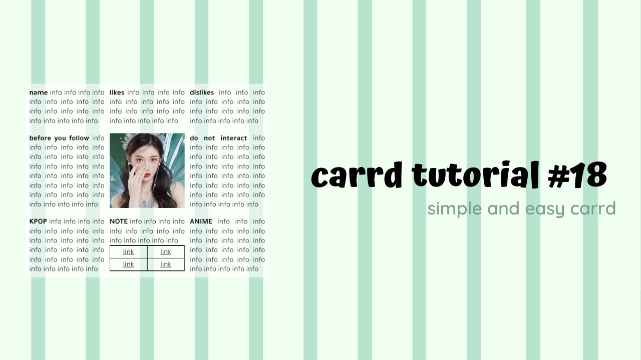 simple and easy one page carrd tutorial #18 © elroseria - YouTube